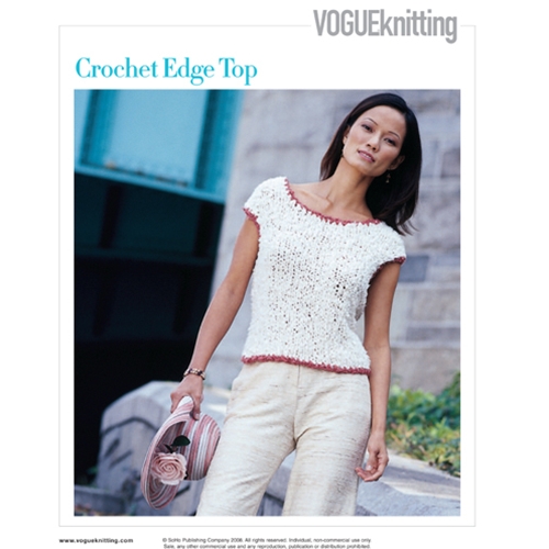 CROCHET EDGE TOP – Vogue Knitting