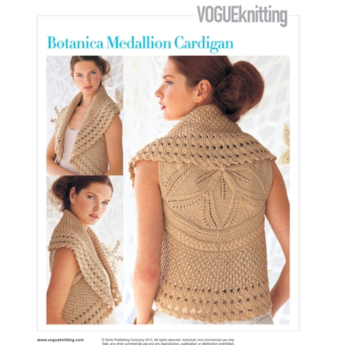BOTANICA MEDALLION CARDI – Vogue Knitting
