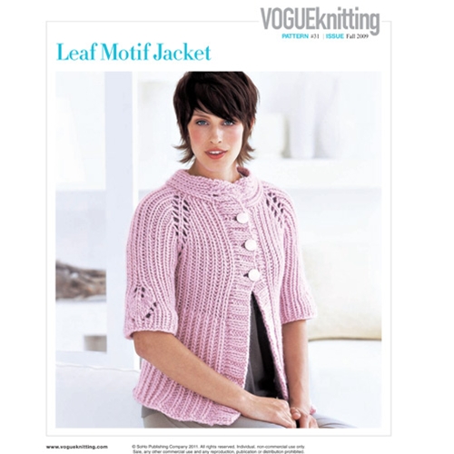 LEAF MOTIF JACKET – Vogue Knitting