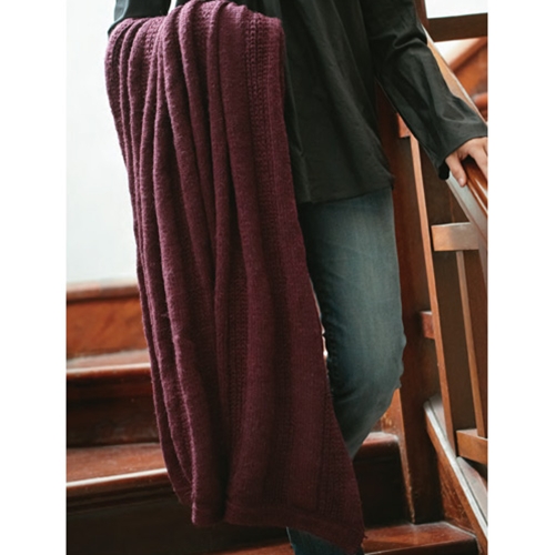 DOUBLE RIB THROW – Vogue Knitting