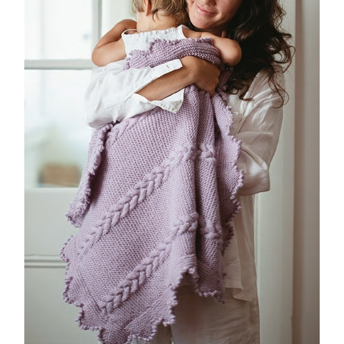 CABLE & GARTER STITCH COT BLANKET – Vogue Knitting