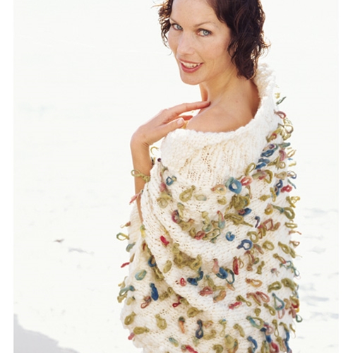 COLLARED CAPE – Vogue Knitting