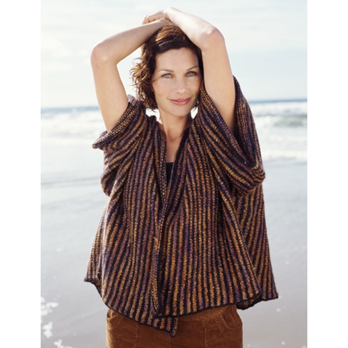 STRIPED KIMONO – Vogue Knitting