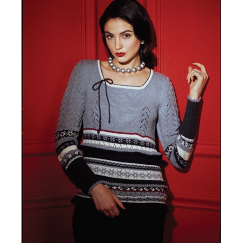 TIERED PULLOVER – Vogue Knitting