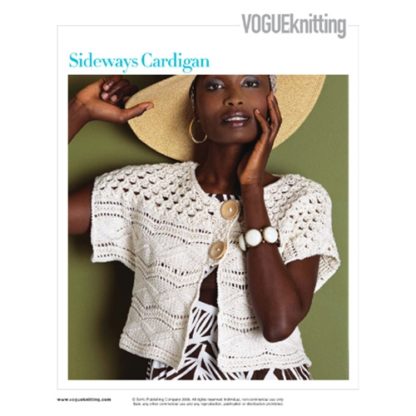 SIDEWAYS CARDIGAN – Vogue Knitting