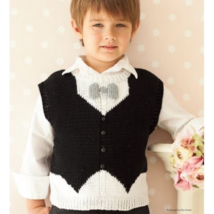 TUXEDO VEST – Vogue Knitting