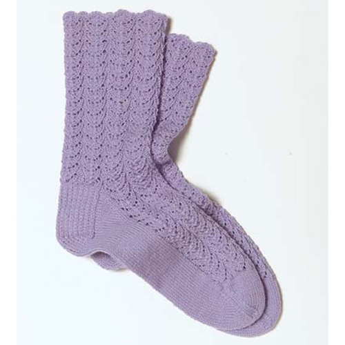 LAVENDER LACE SOCKS – Vogue Knitting