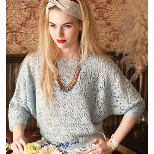 LACE BATWING TOP – Vogue Knitting