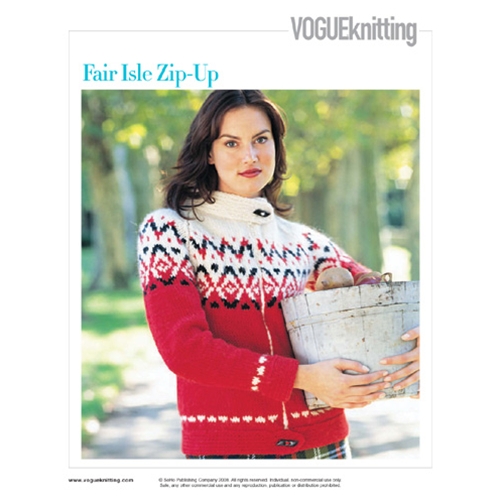 FAIR ISLE ZIP-UP – Vogue Knitting