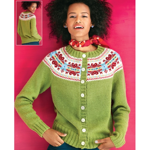 FAIR ISLE CARDIGAN – Vogue Knitting