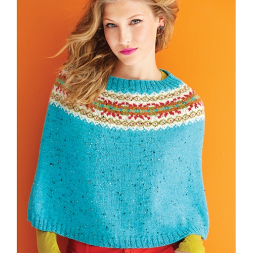 FAIR ISLE PONCHO – Vogue Knitting