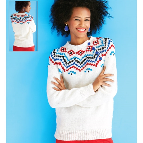 ICELANDIC-STYLE PULLOVER – Vogue Knitting