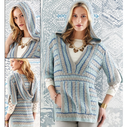 HOODED PULLOVER – Vogue Knitting