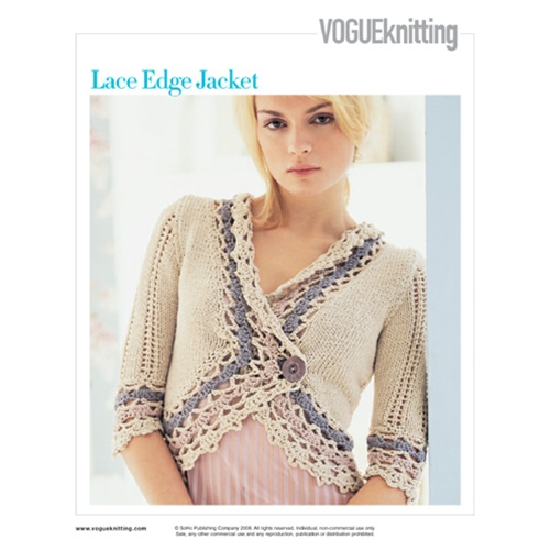 LACE EDGE JACKET – Vogue Knitting