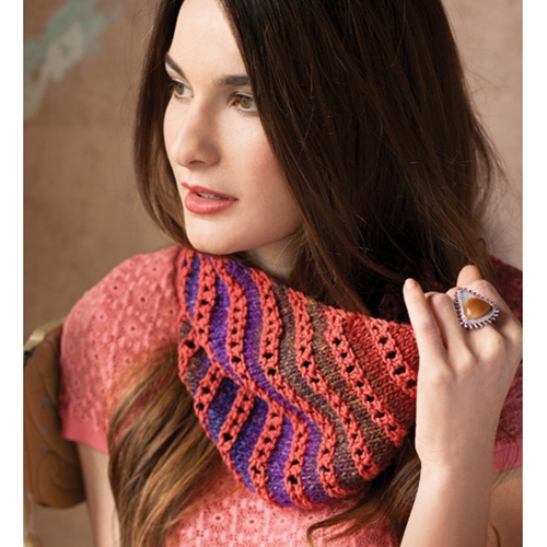 BIAS EYELET COWL – Vogue Knitting