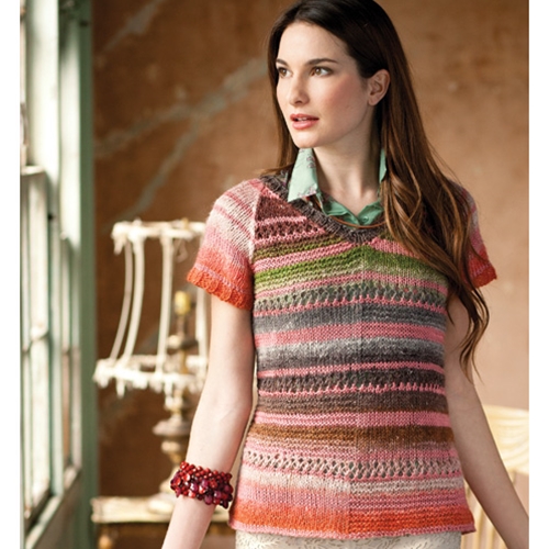 PATCHWORK MESH TOP – Vogue Knitting