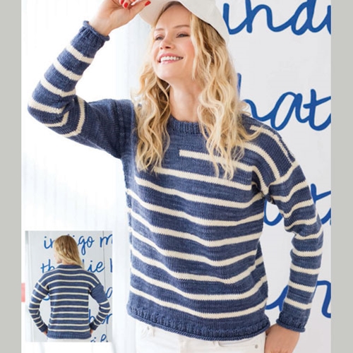 CREW-NECK PULLOVER – Vogue Knitting