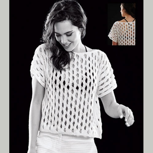 OPEN WAVES TOP – Vogue Knitting