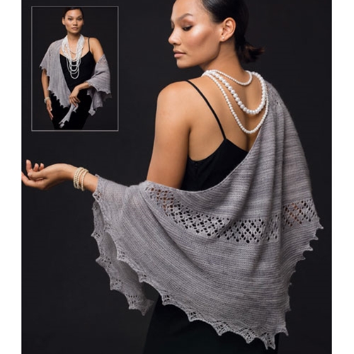 SAWTOOTH EDGE SHAWL – Vogue Knitting