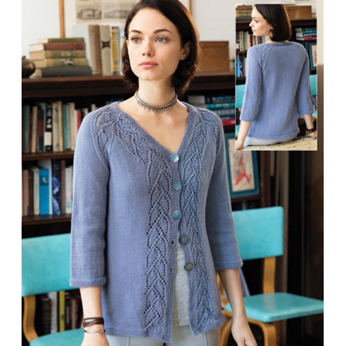 V-NECK CARDIGAN – Vogue Knitting