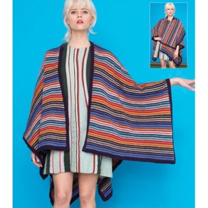 STRIPED RUANA – Vogue Knitting
