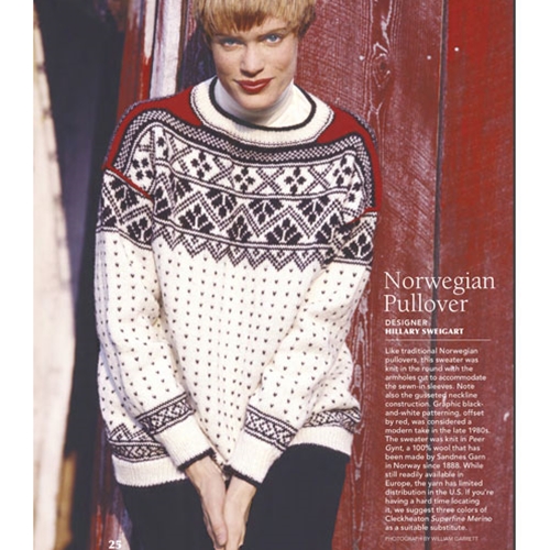 NORWEGIAN-STYLE PULLOVER – Vogue Knitting