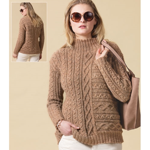 CABLED SWEATER – Vogue Knitting
