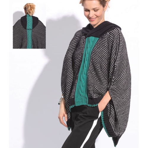HOODED PONCHO – Vogue Knitting