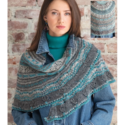 LACE STRIPE SHAWL – Vogue Knitting