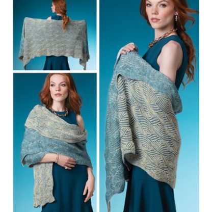 TWO-COLOR BRIOCHE SHAWL – Vogue Knitting