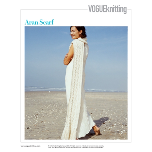 ARAN SCARF – Vogue Knitting