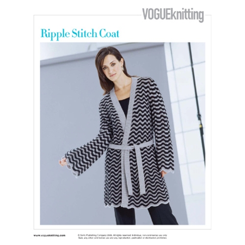 RIPPLE STITCH COAT – Vogue Knitting