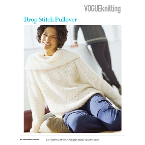 DROP STITCH PULLOVER – Vogue Knitting