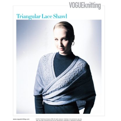 TRIANGULAR LACE SHAWL – Vogue Knitting