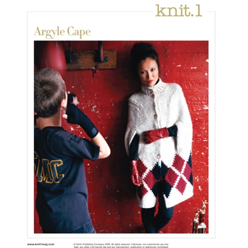 ARGYLE CAPE – Vogue Knitting