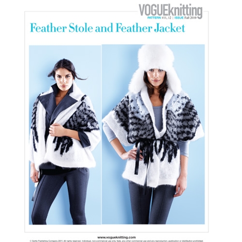 FEATHER STOLE & FEATHER JACKET – Vogue Knitting