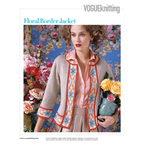 FLORAL BORDER JACKET – Vogue Knitting